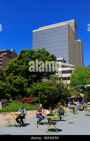 Robson Square, Vancouver City, British Columbia, Canada, USA Stock ...