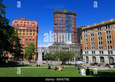 Victory Square, Vancouver City, British Columbia, Canada, USA Stock ...