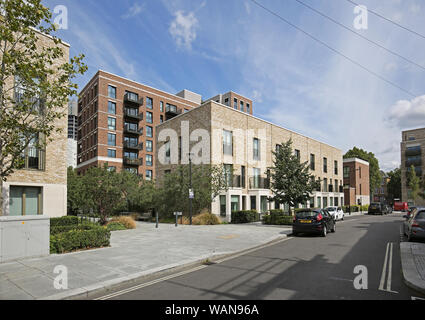 New housing on Wansey Street, London UK. Part of Elephant Park - the ...