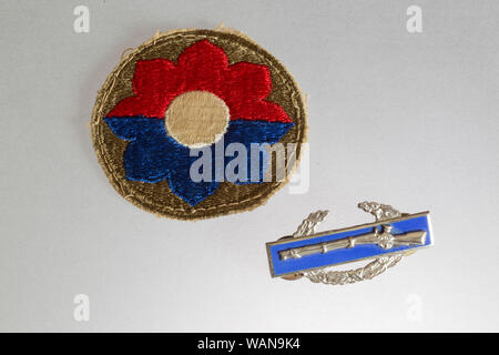 9th ID Patch and Combat infantryman Badge Stock Photo - Alamy