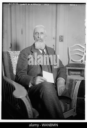 A historical figure, Count Albert Apponyi, known for his contributions ...