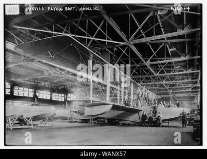 The Curtiss Flying Boat Model 12, a pioneering aircraft designed for ...