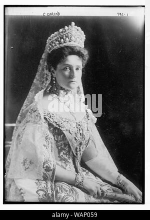 A regal portrait of a Czarina, seated in a formal pose, reflecting the ...