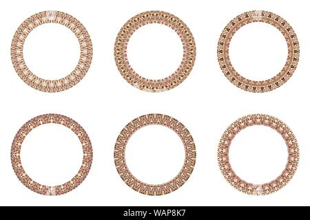 Color polygonal geometric frames isolated on gray. Design elements for wedding invitation card ...