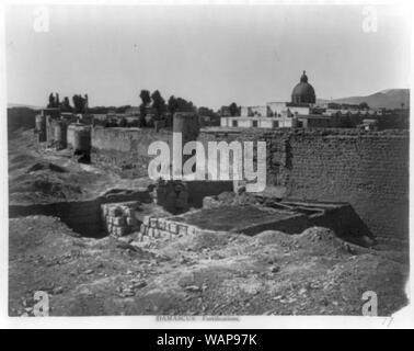 Damascus. Fortifications - Bonfils Stock Photo - Alamy