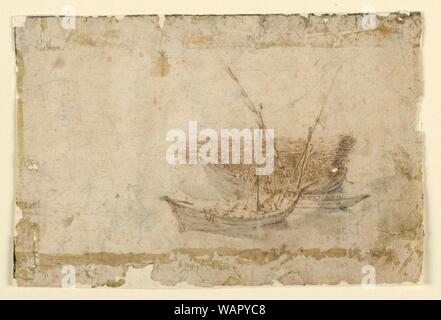 Drawing, Barges, 1775–1800 Stock Photo - Alamy
