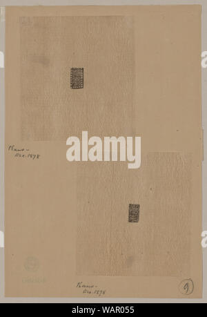 Design drawings for rectangular seals or stamps Stock Photo - Alamy