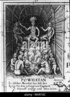 Map of Powhatan in Virginia Stock Photo - Alamy