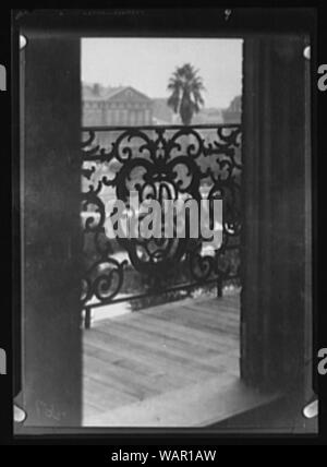 Detail of Pontalba balcony, New Orleans. Genthe photograph collection ...