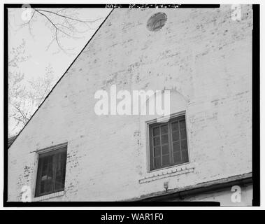 Detail of center gable, northeast facade Stock Photo - Alamy