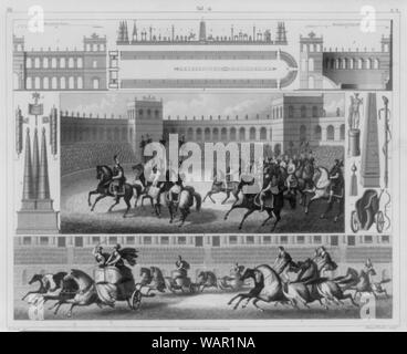 Chariot Race, from the Games and Sports series (N165) for Old Judge ...