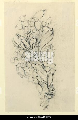 Drawing, Design for a Brooch, early 19th century Stock Photo - Alamy