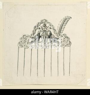 Drawing, Design for a comb, 1820 Stock Photo - Alamy