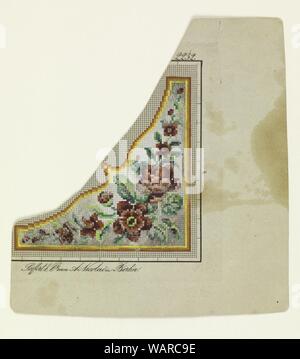 Drawing, Design for Textile, ca. 1860 Stock Photo - Alamy