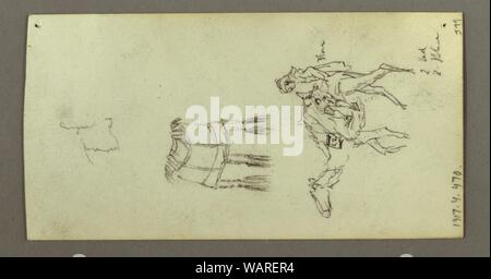 Drawing, Figure and Camel Studies, February 22, 1868 Stock Photo - Alamy
