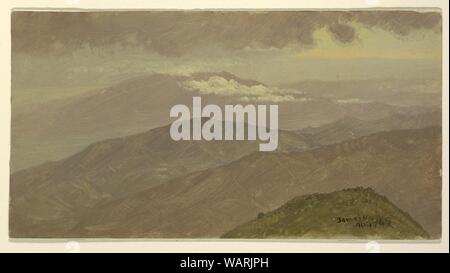 Drawing, Landscape, August 1865 Stock Photo - Alamy