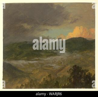 Drawing, Landscape, 1865 Stock Photo - Alamy