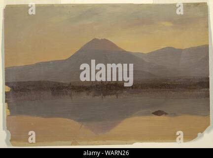 Drawing, Mt. Katahdin from Lake Katahdin, 1860–70 Stock Photo - Alamy