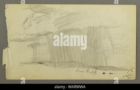 Drawing, Rain and Sun (Maine .), possibly 1860 Stock Photo - Alamy