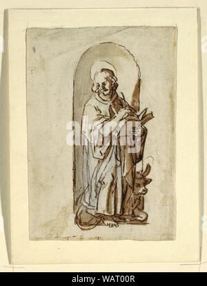 Drawing, Sketchbook Page with St. Luke., ca. 1590 Stock Photo - Alamy