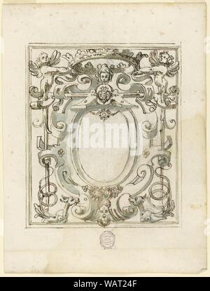 Drawing, Strapwork Design, early 17th century Stock Photo - Alamy