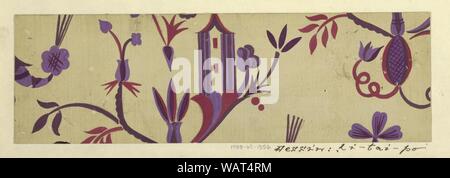 Drawing, Textile Design- Li-tai-po, 1919 Stock Photo - Alamy