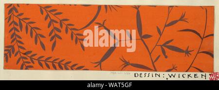 Drawing, Textile Design- Wicken, 1919 Stock Photo - Alamy