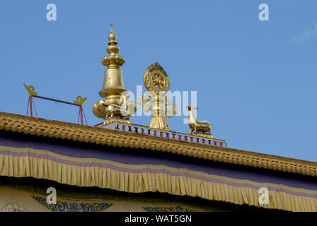 Sichuan, Sichuan, China. 22nd Aug, 2019. Sichuan, CHINA-Gemo Temple ...