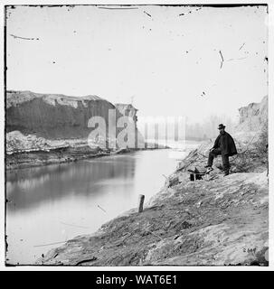 Dutch Gap Canal, Virginia. view of completed canal, 1865., United ...
