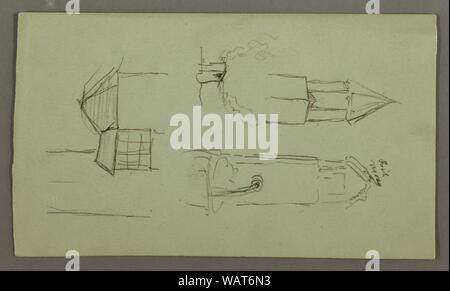 Drawing, Towers, Rooftops, Spicket, Roof, July 1868 Stock Photo - Alamy