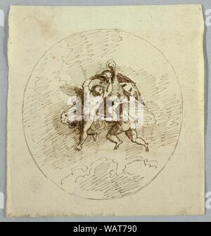 Drawing, Two Flying Putti with Weapons; Felice Giani (Italian, 1758 ...
