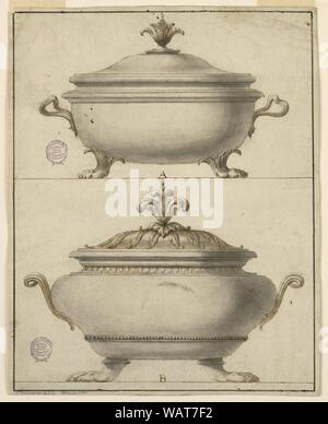 Drawing, Two Tureens, 1790 Stock Photo - Alamy