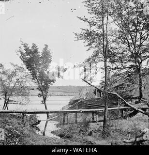 Drewry's Bluff, Virginia. Confederate Fort Darling on James river ...