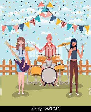 musical drums battery set instruments Stock Vector Image & Art - Alamy