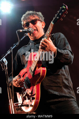 Guitarist and singer Ian Broudie of the Lightning Seeds performing at ...
