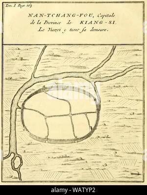 Historical map of Nanchang Stock Photo - Alamy