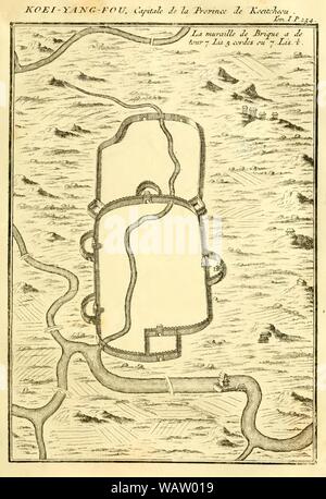 Du Halde, map of Guiyang Stock Photo - Alamy