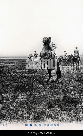 [ 1910s Japan - Japanese Cavalry Practice ] — Japanese cavalry practice ...