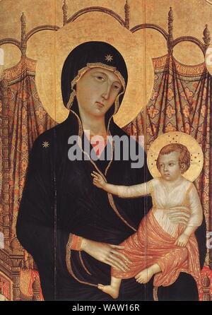 Duccio di Buoninsegna - Rucellai Madonna (detail Stock Photo - Alamy