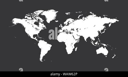 World Map Outline Template