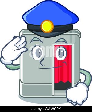 Detective picture frame character cartoon vector illustration Stock ...