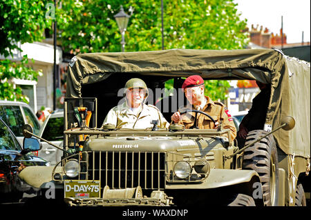 1940s wartime festival weekend at Lytham,Lancashire,UK.Parade of ...