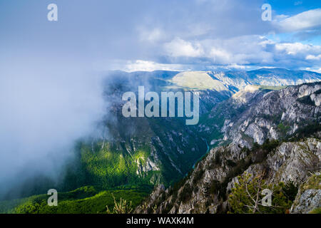 Rain clouds coming over forested mountains of Muchinga escarpment ...