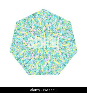 Tiled mosaic heptagon symbol - heptagonal ornamental colorful ...