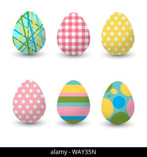 Set of Easter eggs and realistic bird feathers. Vintage engraving style ...