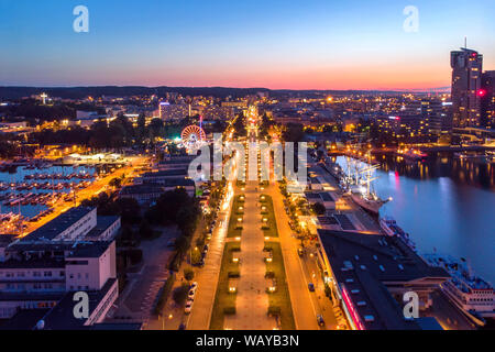 Aerial view of the panorama of Gdynia Stock Photo - Alamy