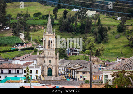 TURMEQUE, COLOMBIA – AUGUST, 2019: View of the Turmeque town and the ...