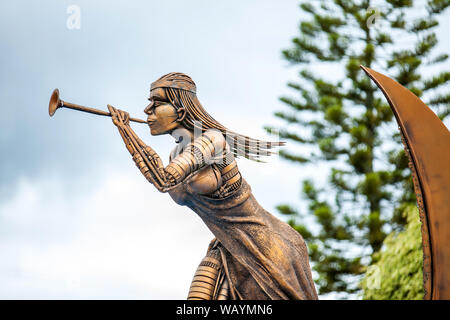 TURMEQUE, COLOMBIA – AUGUST, 2019: Monument to Chaquen the god of ...