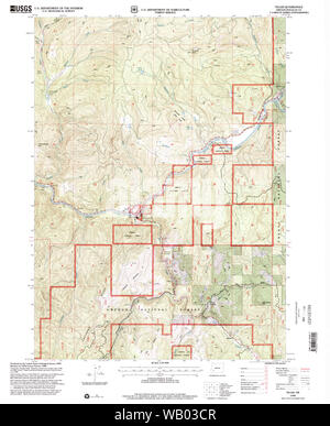 USGS Topo Map Oregon Tiller 282963 1944 62500 Restoration Stock Photo ...