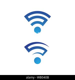 signal wi-fi illustration design template Stock Vector Image & Art - Alamy